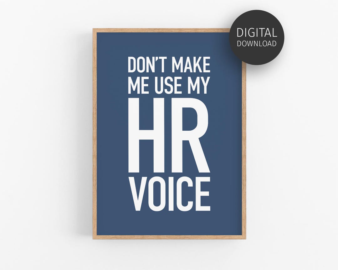Office Wall Art for HR Manager, HR Office Decor, Human Resources Gifts ...