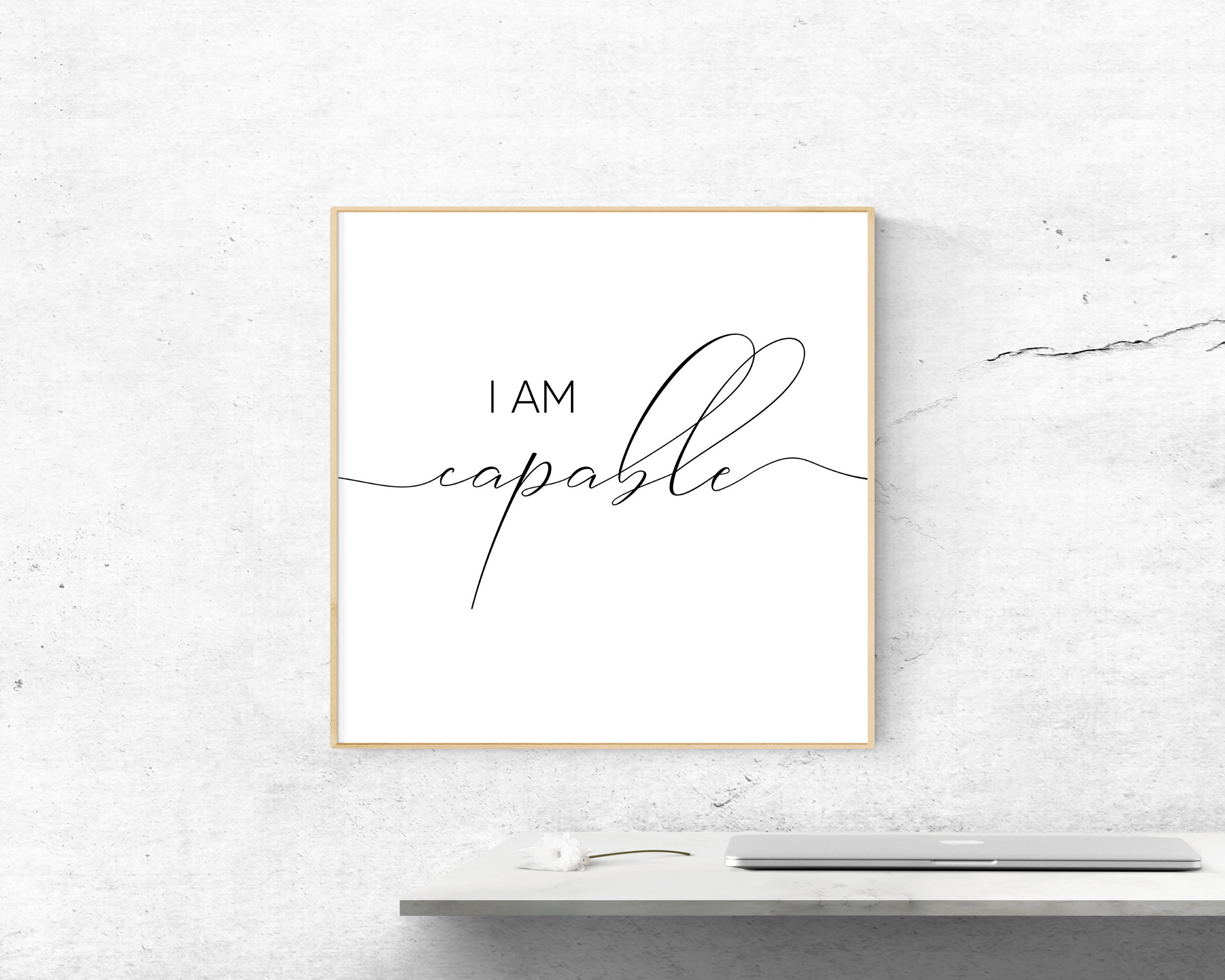 Affirmation Wall Art Set of 4 Prints Kids Desk Decor | Etsy