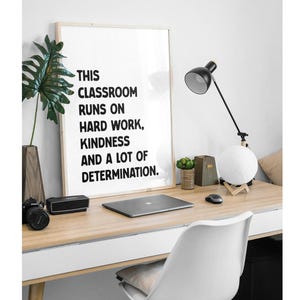 Motivational Classroom Poster, Printable Wall Art for High School Decor ...