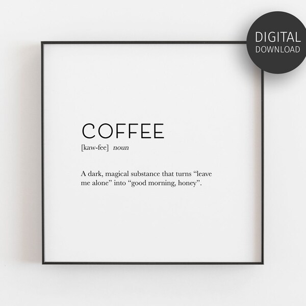 Coffee Word Art - Etsy