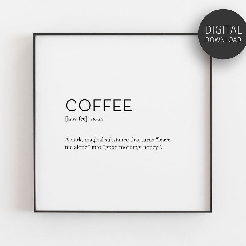 Coffee Word Art - Etsy