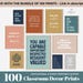 Funny Classroom Poster, Teal Printable Wall Art for High School Decor ...