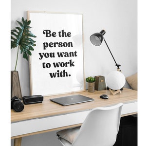 Motivational Poster, Printable Office Decor, Workplace Wall Art ...
