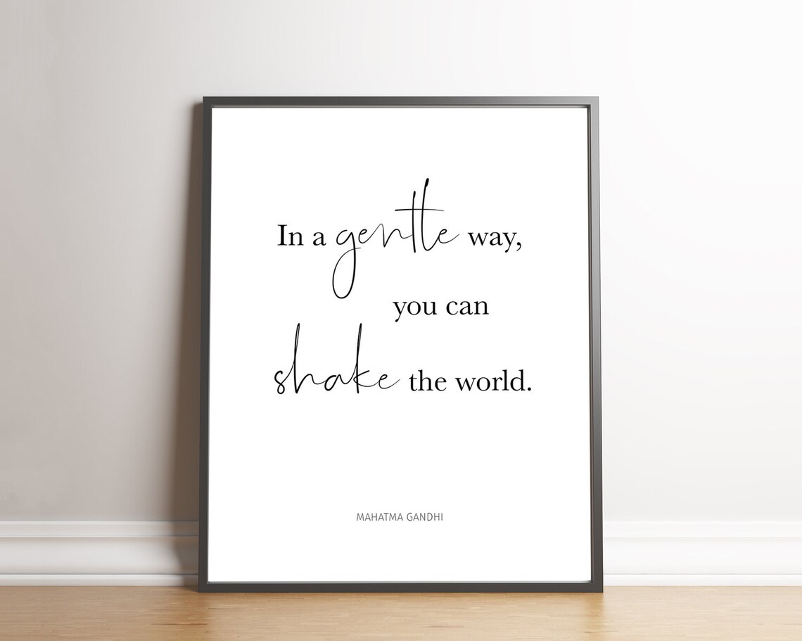 Gandhi Quote Downloadable Prints Inspirational Quote - Etsy