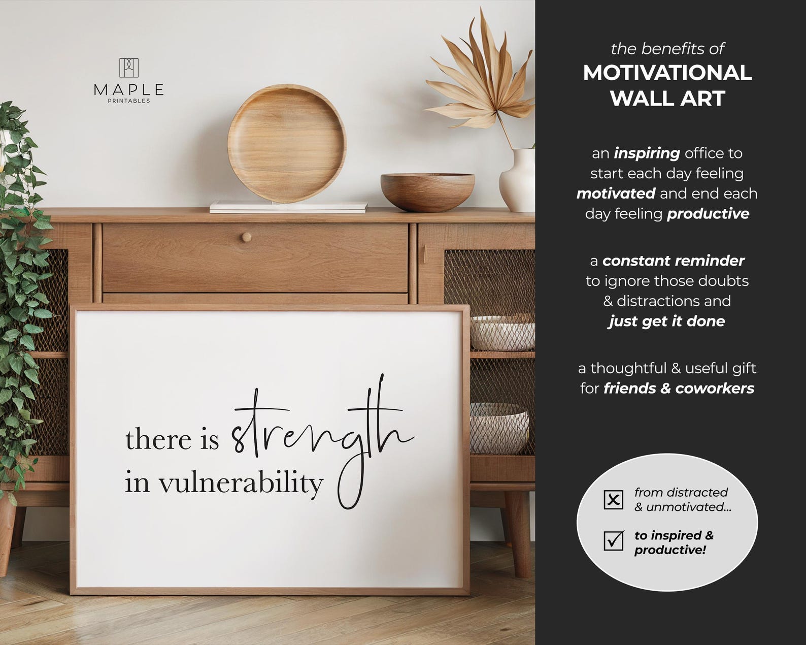 Inspirational Poster, Vulnerability Quote, Downloadable Prints ...