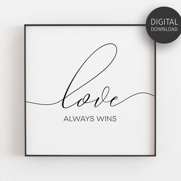 Love Always Wins - Etsy