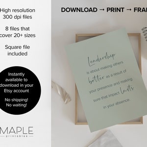 Office Wall Art, Set of 6 PRINTABLES, Motivational Prints, Teamwork ...