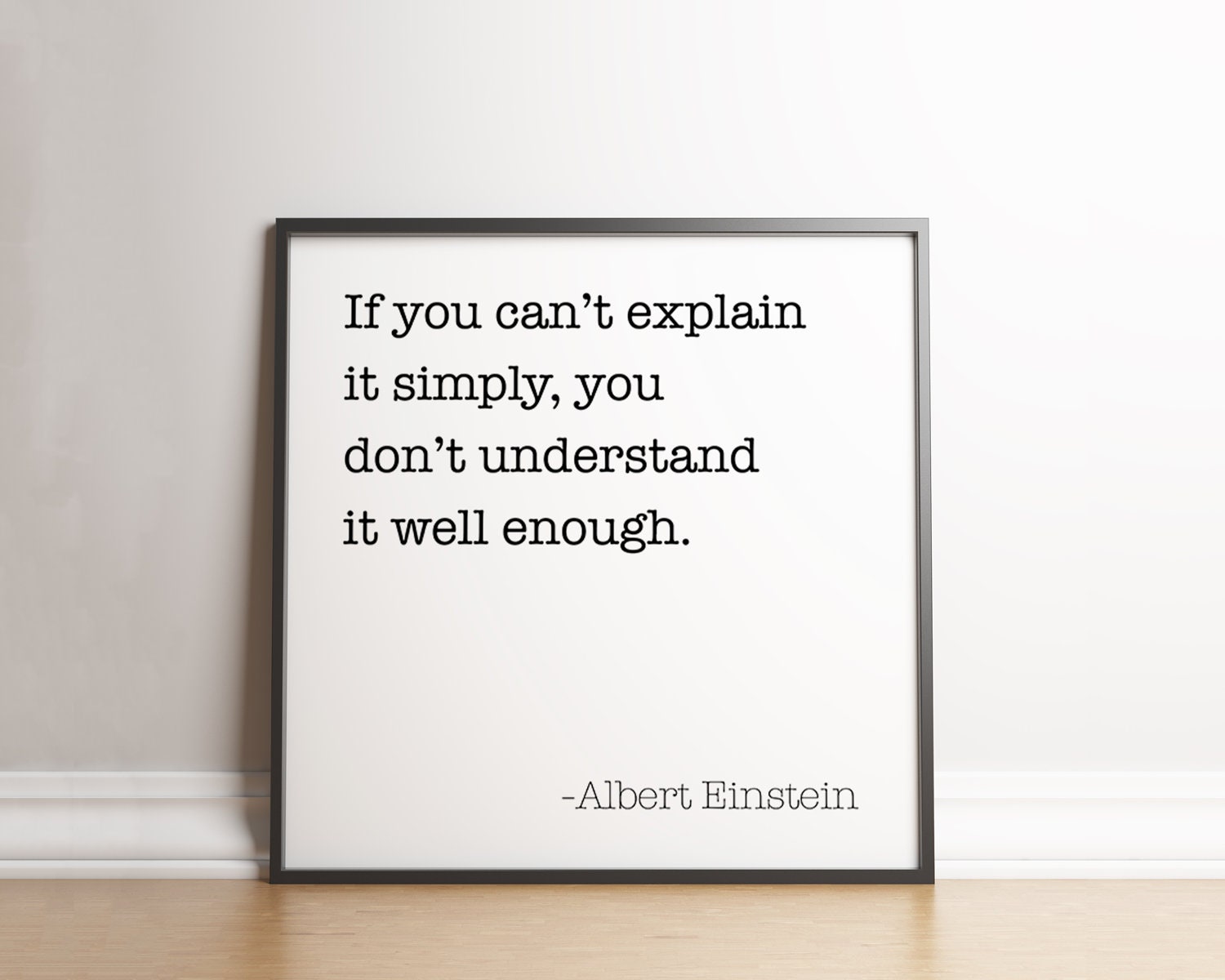 Classroom Decor Einstein Quote Print Printable Education | Etsy
