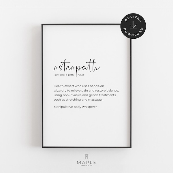 Osteopathie geschenk - Etsy België