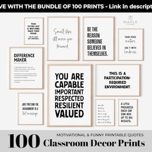 Funny Classroom Poster, Printable Wall Art for Sarcastic High School ...