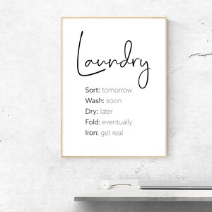 Laundry Schedule Print, Laundry Room Decor, Funny Laundry Poster ...