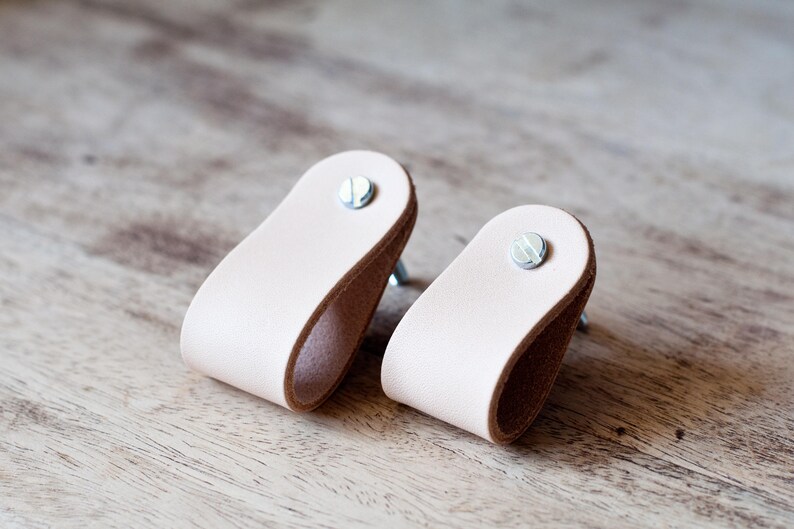 Leather Drawer Pulls Leather Door Handles Leather Door - Etsy