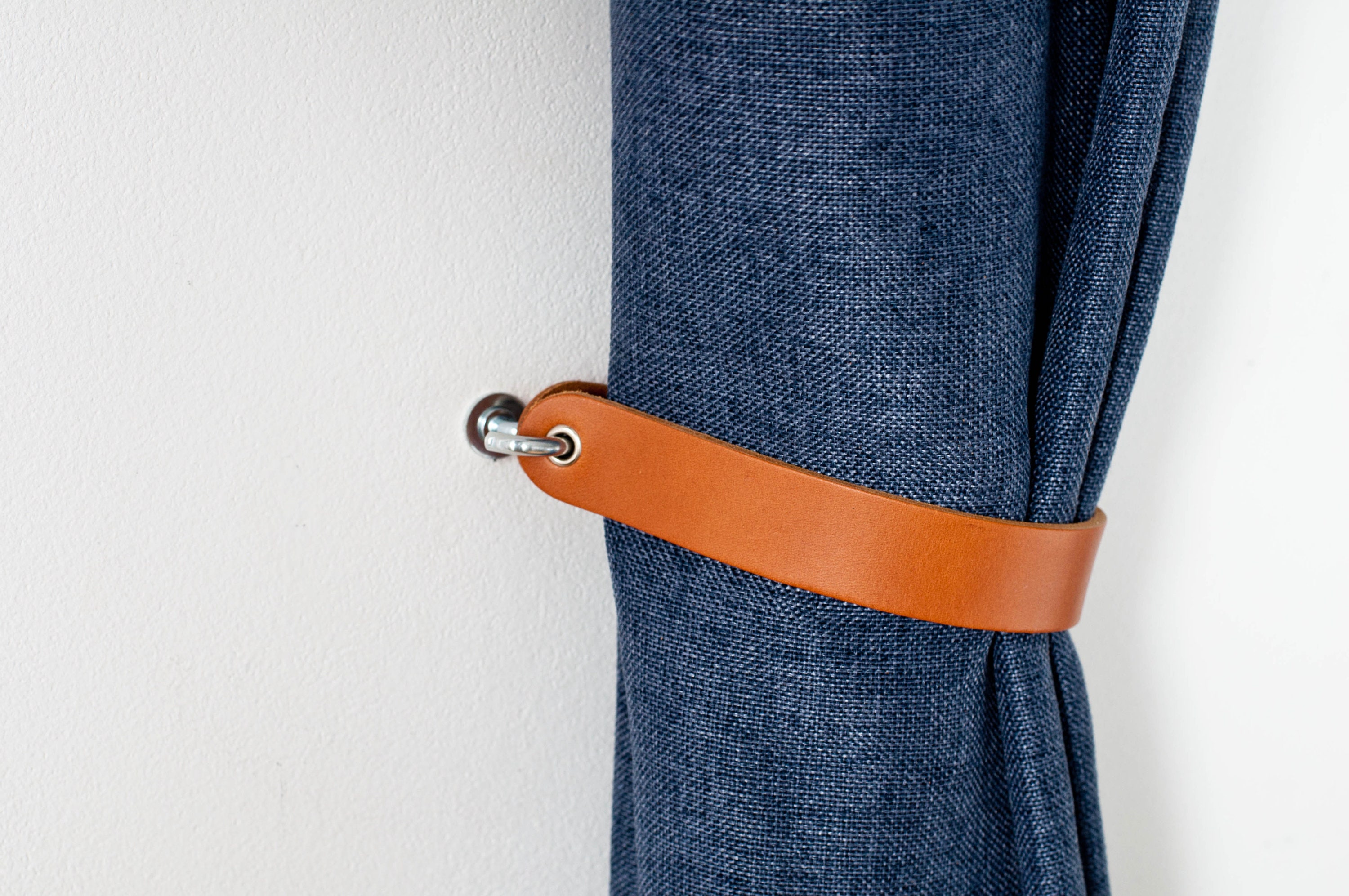Leather curtain tie back leather curtain tieback tie back | Etsy