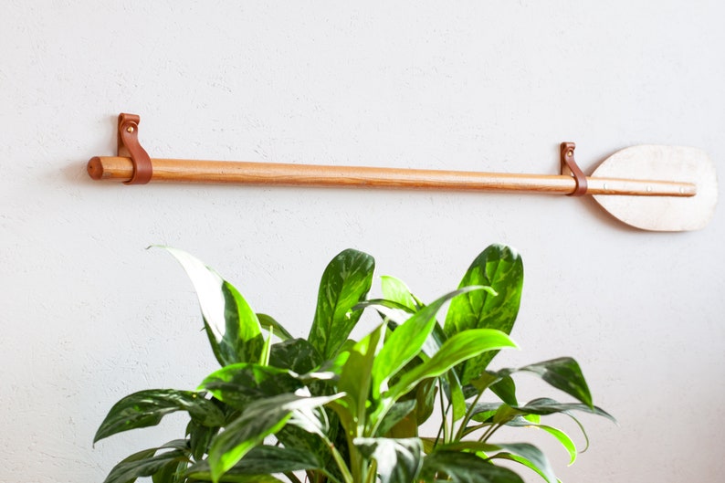 Leather Paddle Hangers Canoe Paddle Hanger Hanger for | Etsy