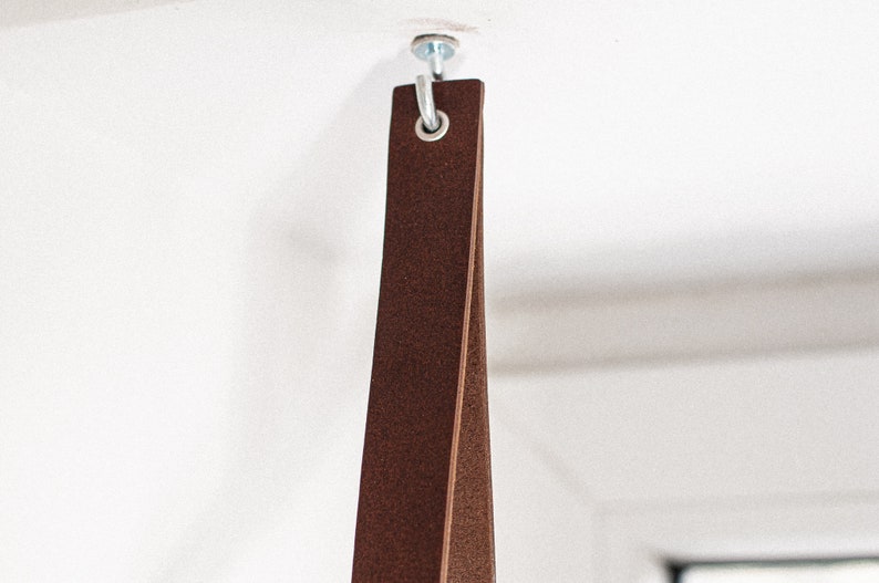 Leather Ceiling Straps Hanging Dowel Holder Clothing Rack | Etsy