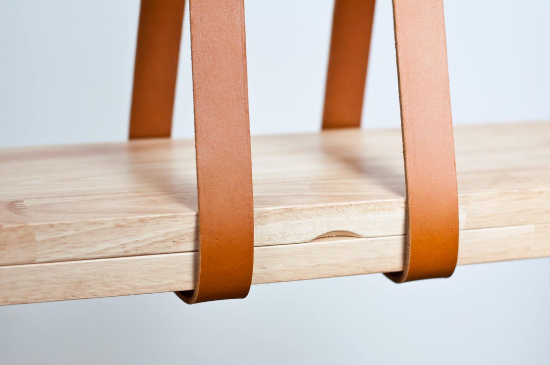 Leather Strap Shelves Leather Shelves Straps Leather Shelf - Etsy