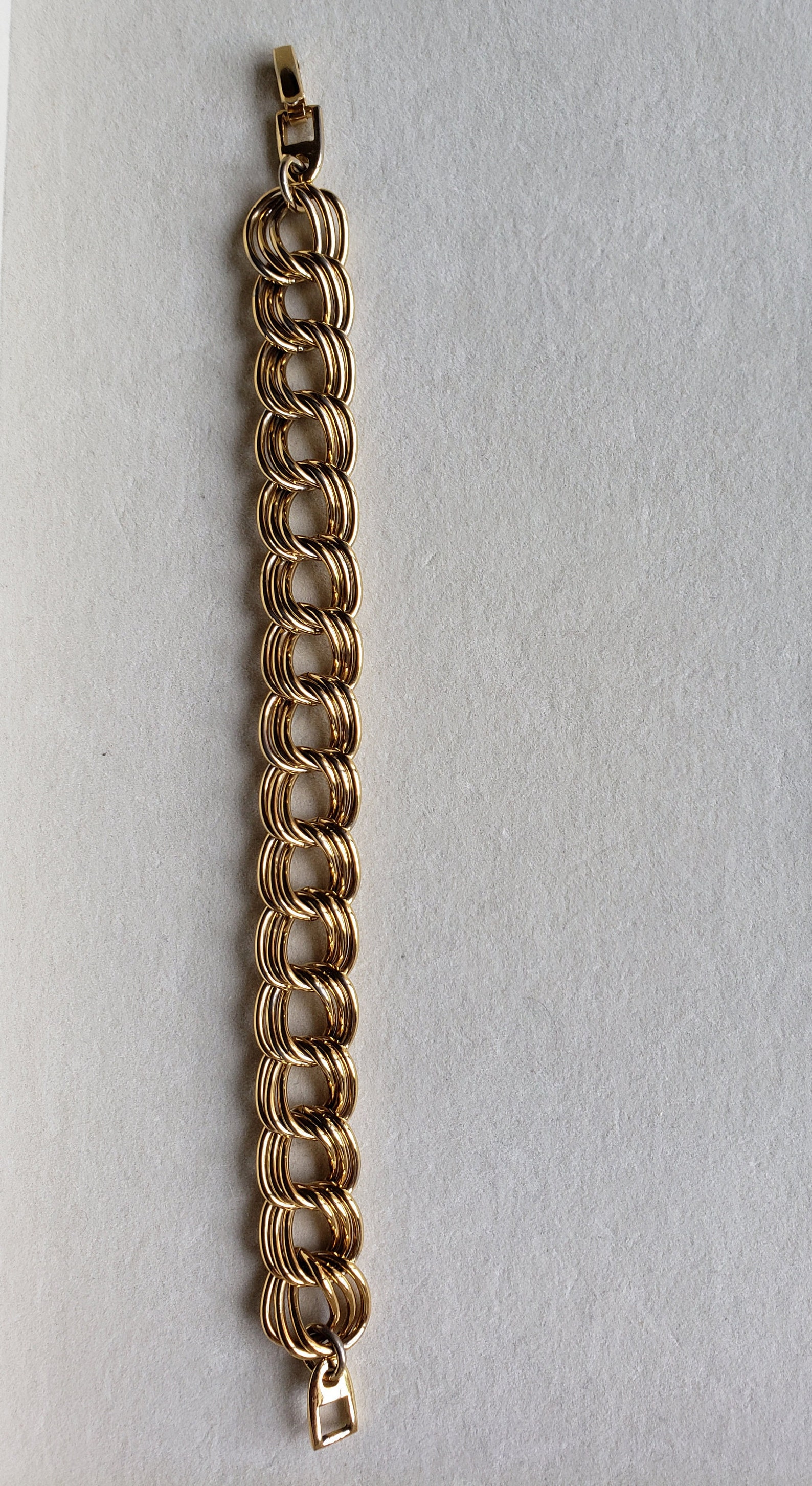 Napier Mid-century Glam Chunky Triple Link Chain Gold Tone - Etsy