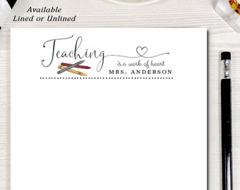 Teacher Notepad Teacher Appreciation Gift Teacher Gift | Etsy