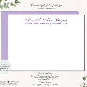 Professional Note Cards With Envelopes, Business Stationery, Corporate ...