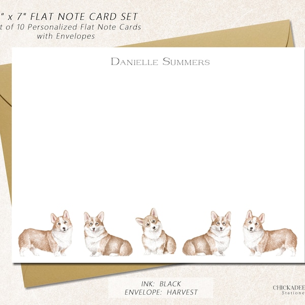 Corgi Notecards - Etsy