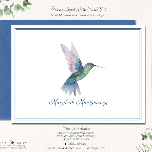 Hummingbird Card - Etsy