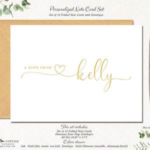 Note Cards With Envelopes Set for Women Set of 10 Folded - Etsy