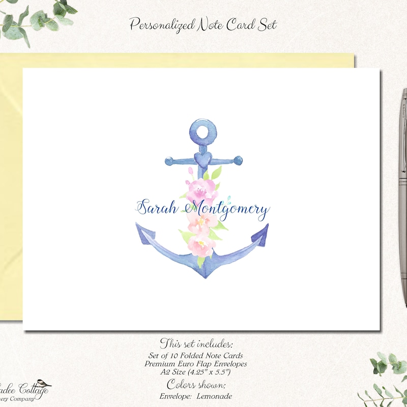 Nautical Note Cards - Etsy