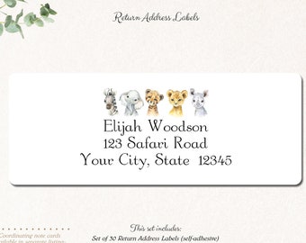 Woodland Return Address Labels Printed Woodland Baby Shower - Etsy