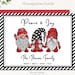 Personalized Gnome Christmas Cards | Christmas Cards Pack | Set of 10 ...