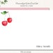 Personalized Cherry Note Cards, Stationery With Fruit, Cherry Gift ...