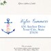 Nautical Return Address Labels With Anchor | Return Address Stickers ...