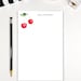 Personalized Notepad / Custom Notepad / Cherry / Cherries / Grocery ...