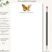 Personalized Monarch Butterfly Notepad, Butterfly Gift, Stationery Notepad, Nature Lover Gift ...