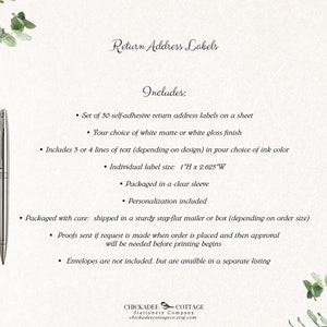 Return Address Labels | Return Address Stickers | Personalized Gift ...