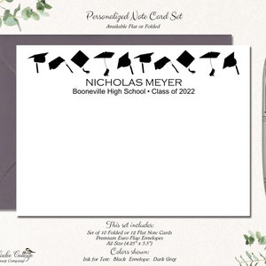 High School Graduation Thank You Notes Personalized - Etsy