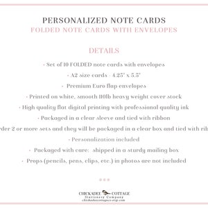 Note Cards With Envelopes Set for Women Set of 10 Folded | Etsy