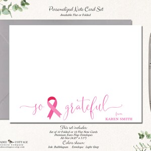 Personalized Thank You Cards Breast Cancer | Cancer Card | Cancer ...