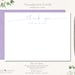 Personalized Script Thank You Cards | Thank You Notes | Flat or Folded ...