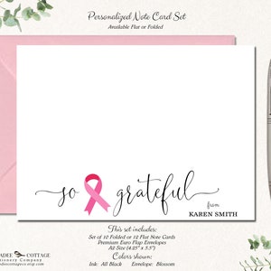 Personalized Thank You Cards Breast Cancer | Cancer Card | Cancer ...