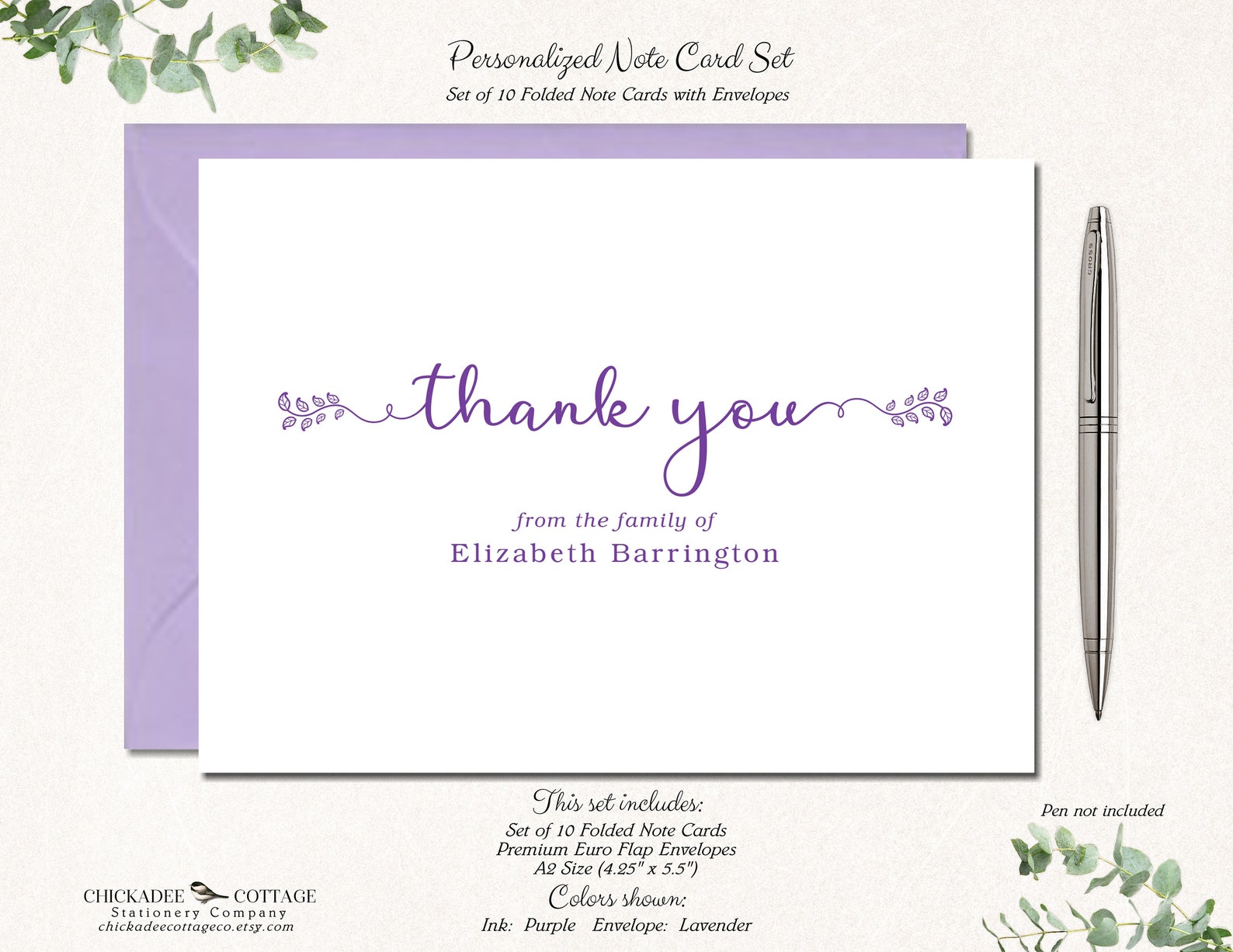 Funeral Thank You Cards Funeral Thank You Notes Funeral - Etsy
