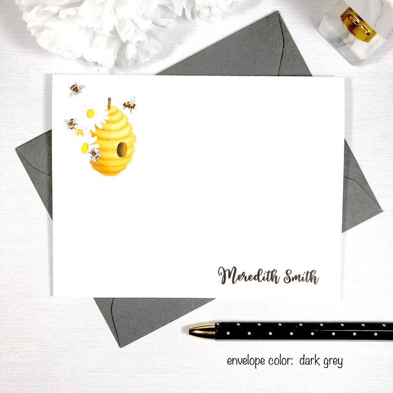 Bumble Bee Note Card Set Bee Gifts Beekeeper Gift Bee - Etsy