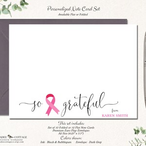 Personalized Thank You Cards Breast Cancer | Cancer Card | Cancer ...