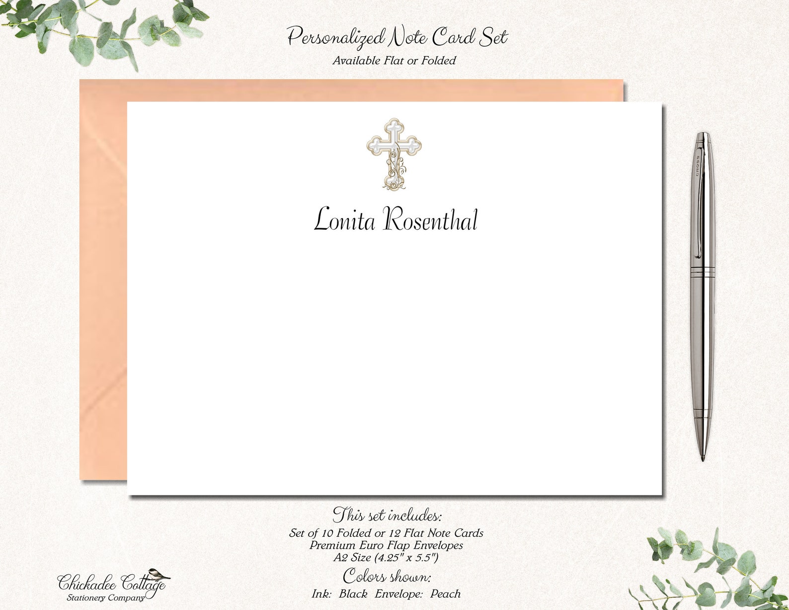 Christian Gifts Cross Note Cards With Envelopes Religious - Etsy