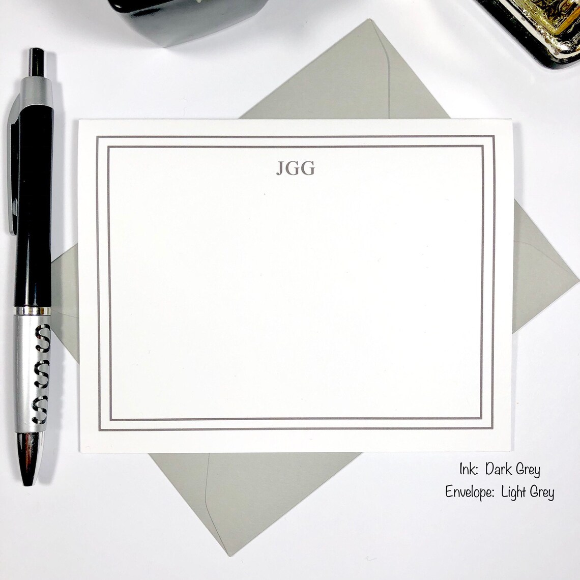 Personalized Stationery for Men, Personalized Correspondence Cards for ...