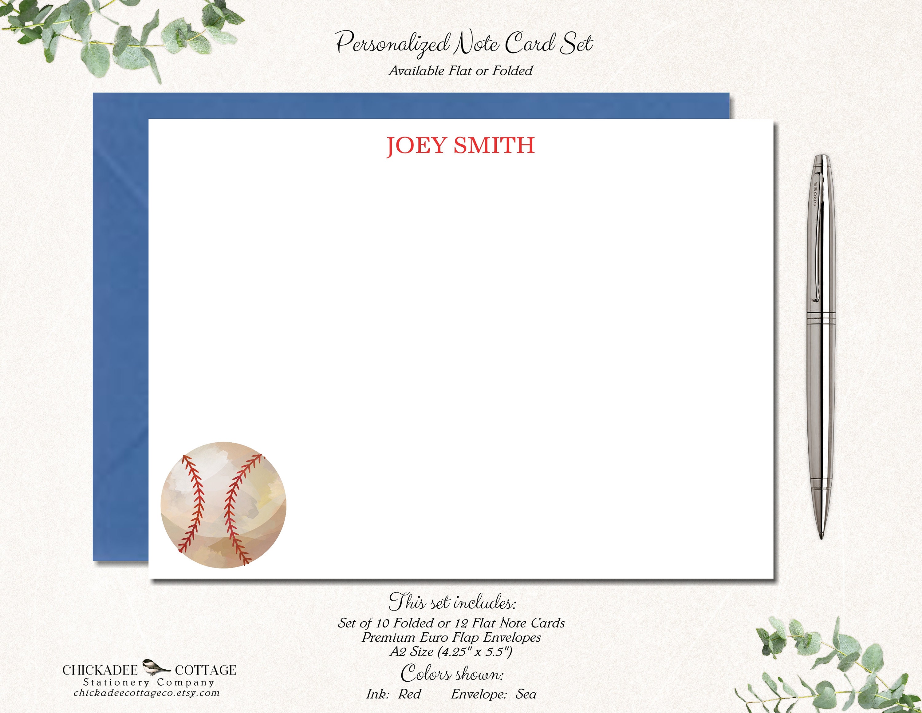Baseball Stationery | Baseball Thank You Cards | Baseball Birthday ...