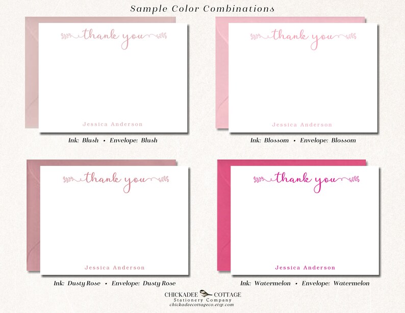 Thank You Cards Personalized Thank You Cards Thank You - Etsy