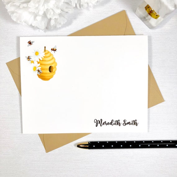 Bumble Bee Note Card Set Bee Gifts Beekeeper Gift Bee | Etsy