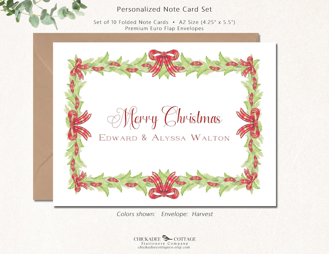 Christmas Cards, Set of 10, Blank Inside Holiday Cards Pack ...