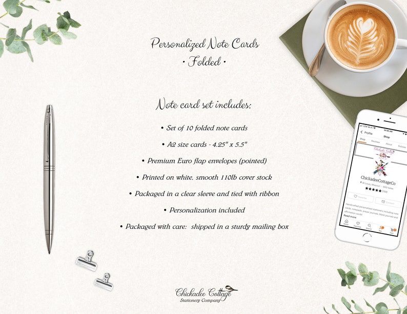 Personalized Anchor Note Cards Set Set of 10 Stationery Note - Etsy