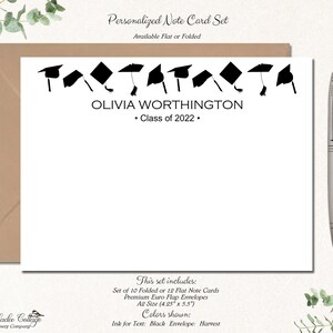 High School Graduation Thank You Notes Personalized - Etsy